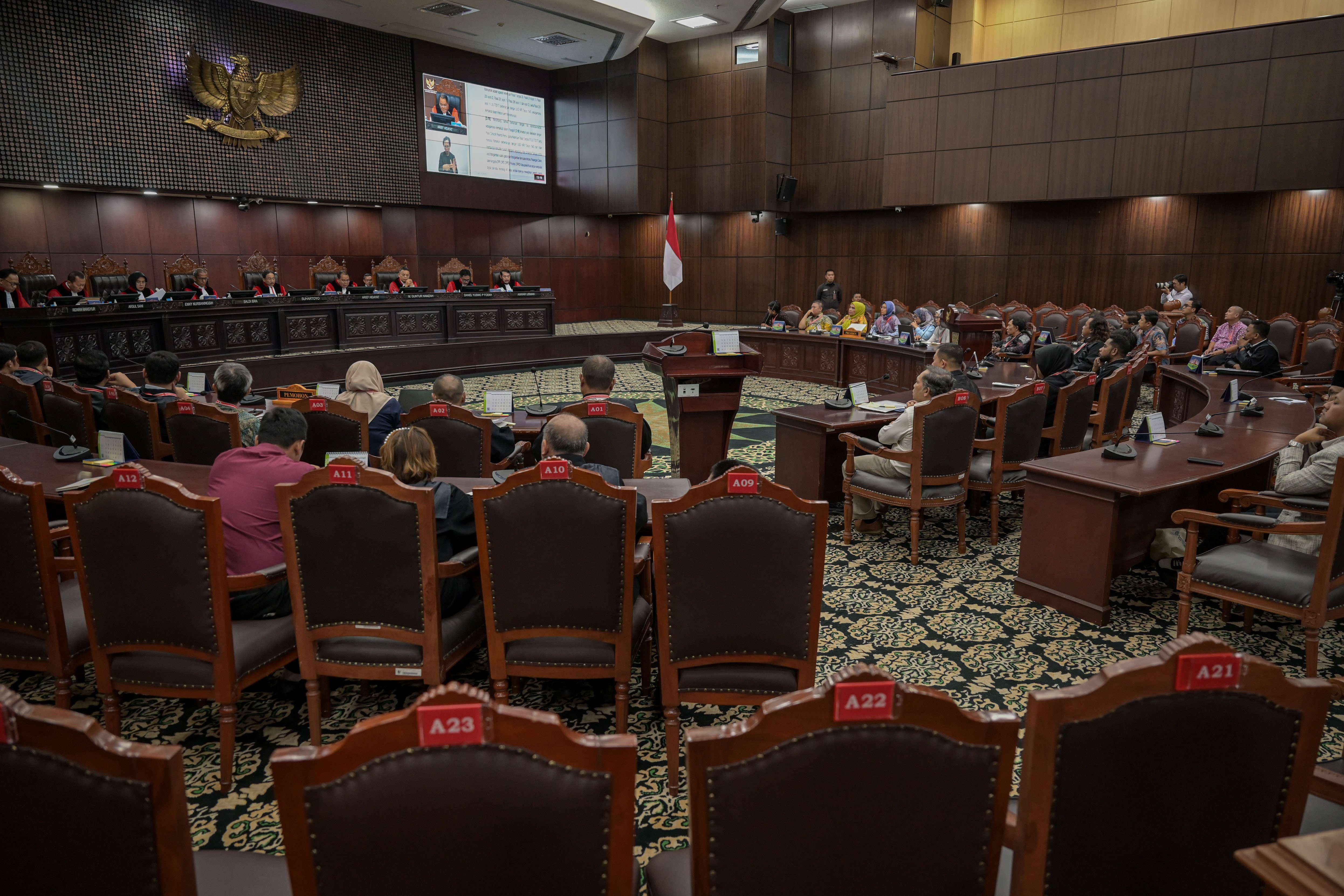 [Foto] Potret Pilihan Pekan Ini, MK Hapus Ambang Batas 20% Pencalonan Presiden - Foto Katadata.co.id