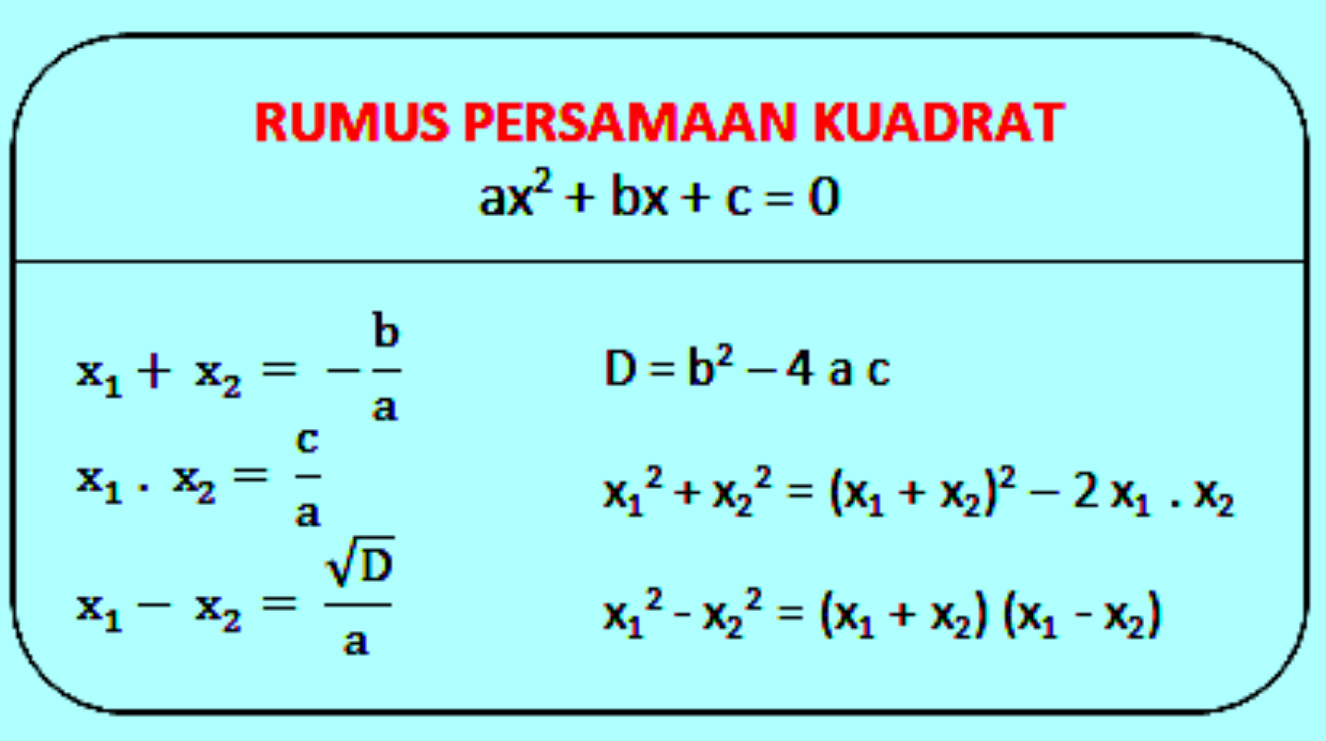 Materi Persamaan Kuadrat Homecare24