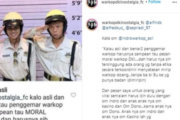6 Fakta Warkopi, Warkop DKI KW Berawal dari TikTok Kini Ditegur Indro ...