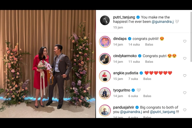 Biodata, Agama, Profesi Guinandra Jatikusumo Calon Suami Putri Tanjung - Hits Katadata.co.id