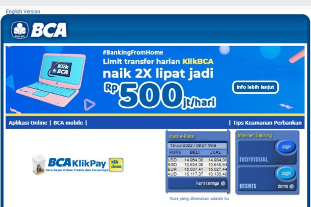 Cara Cek Mutasi Rekening BCA Setahun Lalu atau Lebih - Keuangan ...
