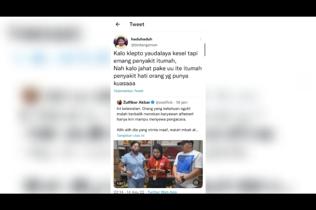 Arief Muhammad hingga Ernest Bantu Staf Alfamart yang Diancam UU ITE - Hits Katadata.co.id