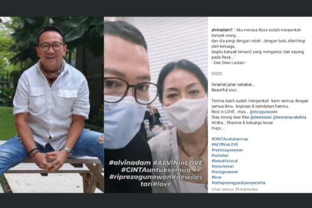 5 Momen Persemayaman Reza Gunawan, Sharena Delon Beri Kecupan Terakhir ...