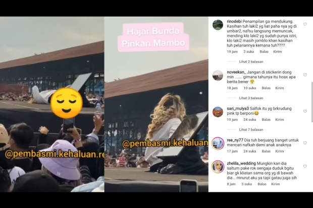 Pinkan Mambo Tanggapi Kritikan Soal Tiduran di Panggung Pakai Rok Mini ...