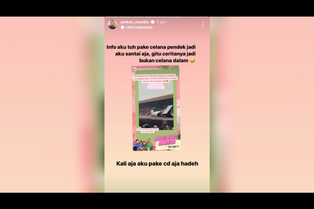 Pinkan Mambo Tanggapi Kritikan Soal Tiduran di Panggung Pakai Rok Mini ...