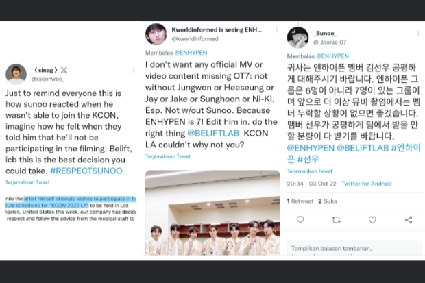 BELIFT LAB Dikecam Usai Umumkan Sunoo ENHYPEN Tak Muncul di MV Jepang - Korea Katadata.co.id