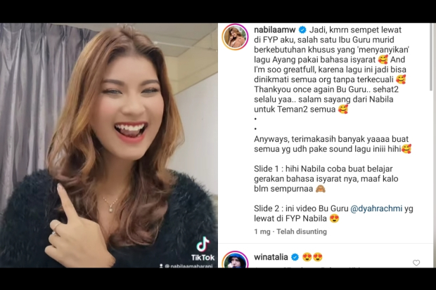 Fakta dan Lirik Lagu Ayang - Nabila Maharani, Viral di TikTok - Hits ...