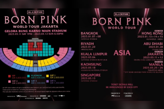 Harga, Ketentuan dan Cara Beli Tiket Konser Blackpink di Jakarta 2023 - Korea Katadata.co.id