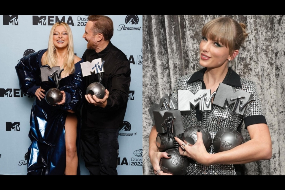 Pemenang MTV EMA 2022, Taylor Swift dan Lisa Blackpink Raih Piala ...