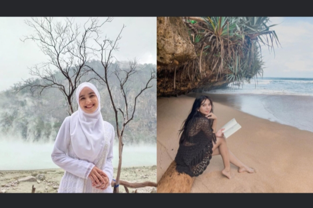 8 Adu Gaya Cut Syifa dan Afifah Ifah'nda, Pemain Tajwid Cinta - Hits Katadata.co.id