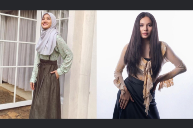 8 Adu Gaya Cut Syifa dan Afifah Ifah'nda, Pemain Tajwid Cinta - Hits Katadata.co.id
