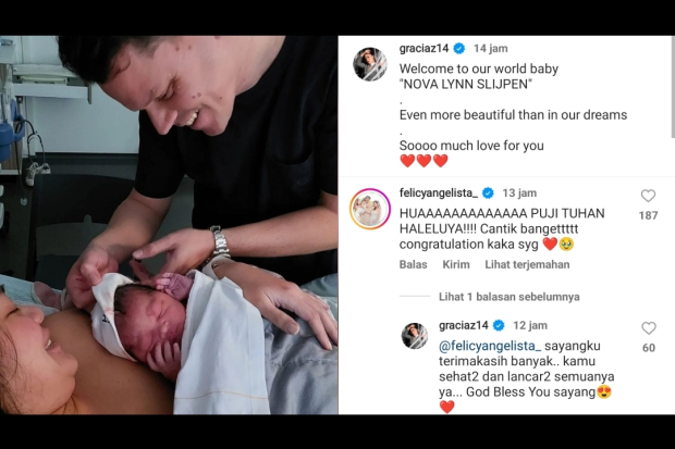 3 Momen Gracia Indri Melahirkan Anak Pertama di Belanda - Hits Katadata.co.id