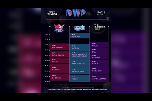 Jadwal DWP 2022 yang Mulai Digelar Hari Ini, Ada DJ Snake - Lifestyle ...