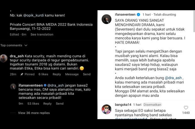 Ifan Seventeen Ngamuk Konsernya Dikaitkan sama Bencana Tsunami - Hits ...