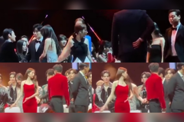 5 Potret Kim Seon Ho dan Han So Hee di AAA 2022, Pegangan Tangan - Korea Katadata.co.id