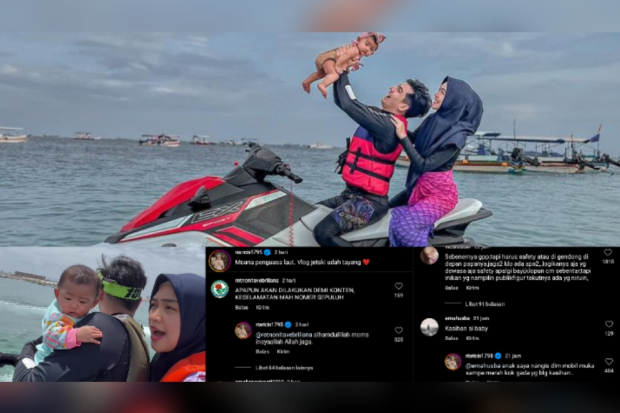 Respons Ria Ricis Usai Dikritik Ajak Anak Main Jet Ski Tanpa Pelampung - Hits Katadata.co.id