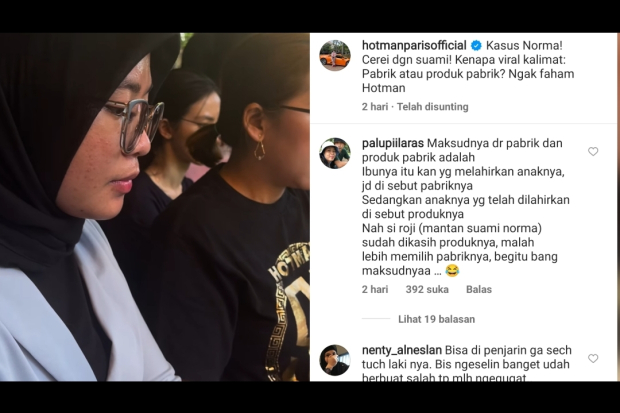 Awal Mula Hotman Paris Ikut Turun Tangan Soal Kasus Norma Risma - Hits Katadata.co.id