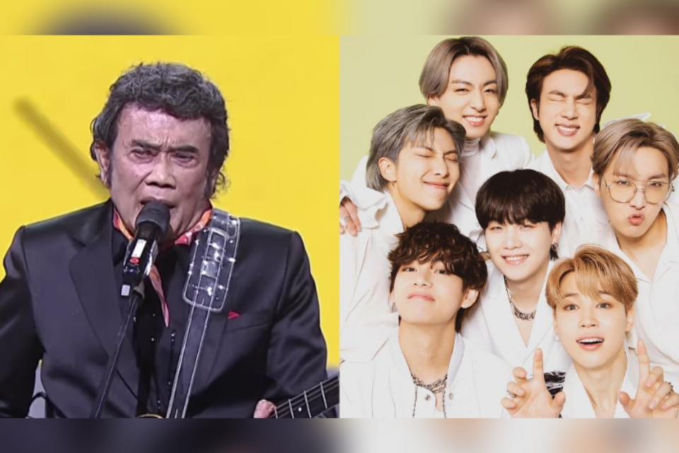 5 Momen Rhoma Irama Bawakan Lagu Butter - BTS, Dapat Julukan Oppa - Hits Katadata.co.id