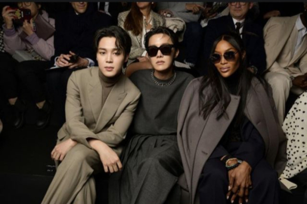 7 Potret Jimin BTS di Paris Fashion Week 2023, Pose sama David Beckham - Korea Katadata.co.id