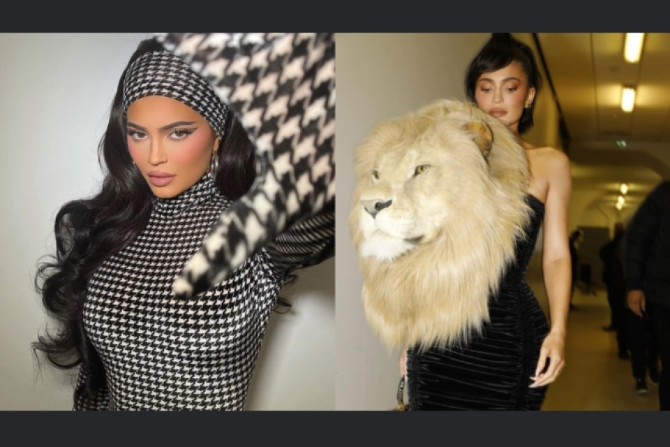 Sempat Dihujat, PETA Bela Kylie Jenner Pakai Gaun Kepala Singa di PFW ...