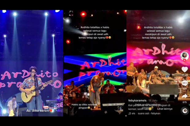 Viral Video Ardhito Pramono Pingsan di Panggung, Penonton Histeris ...