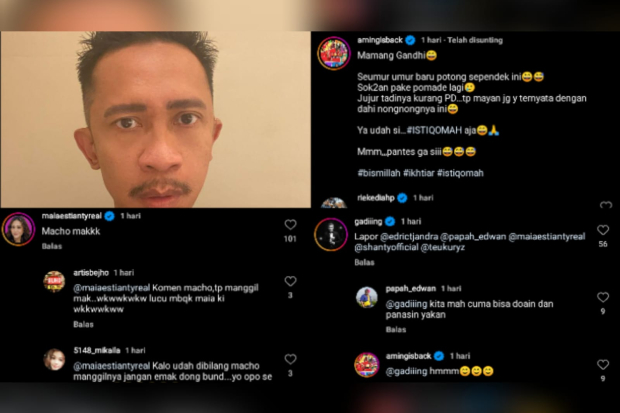 Aming Tampil Fresh dengan Rambut Baru, Maia Estianty: Macho Mak! - Hits ...