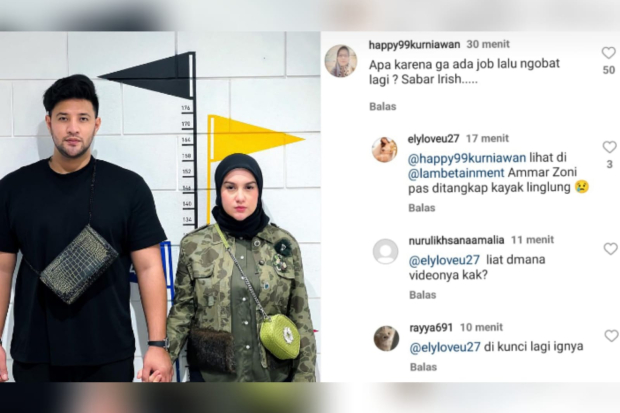 Ammar Zoni Ditangkap Lagi karena Narkoba, Nasib Irish Bella Disorot - Hits Katadata.co.id