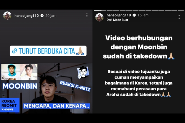 Jang Hansol Dikritik karena Buat Konten Soal Moonbin ASTRO Meninggal ...