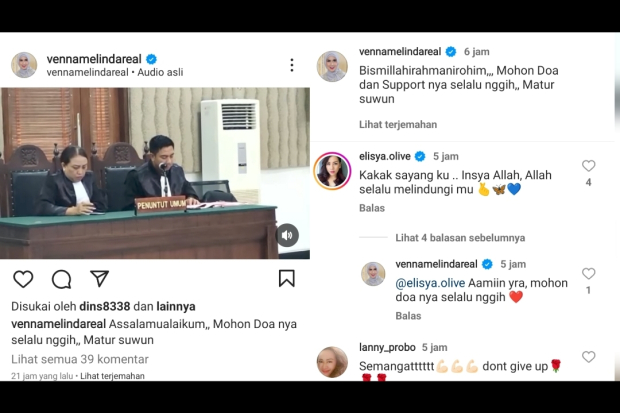 Reaksi Venna Melinda Usai Ferry Irawan Dituntut 1,5 Tahun Penjara - Hits Katadata.co.id