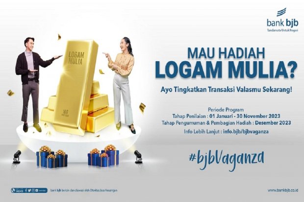 Bjb Vaganza 2023, Transaksi Valuta Asing Berhadiah Logam Mulia - Korporasi Katadata.co.id