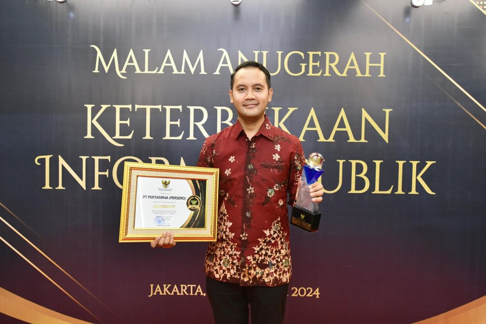 KIP: Pertamina Raih Predikat Informatif Badan Publik BUMN 2024 - Info Katadata.co.id
