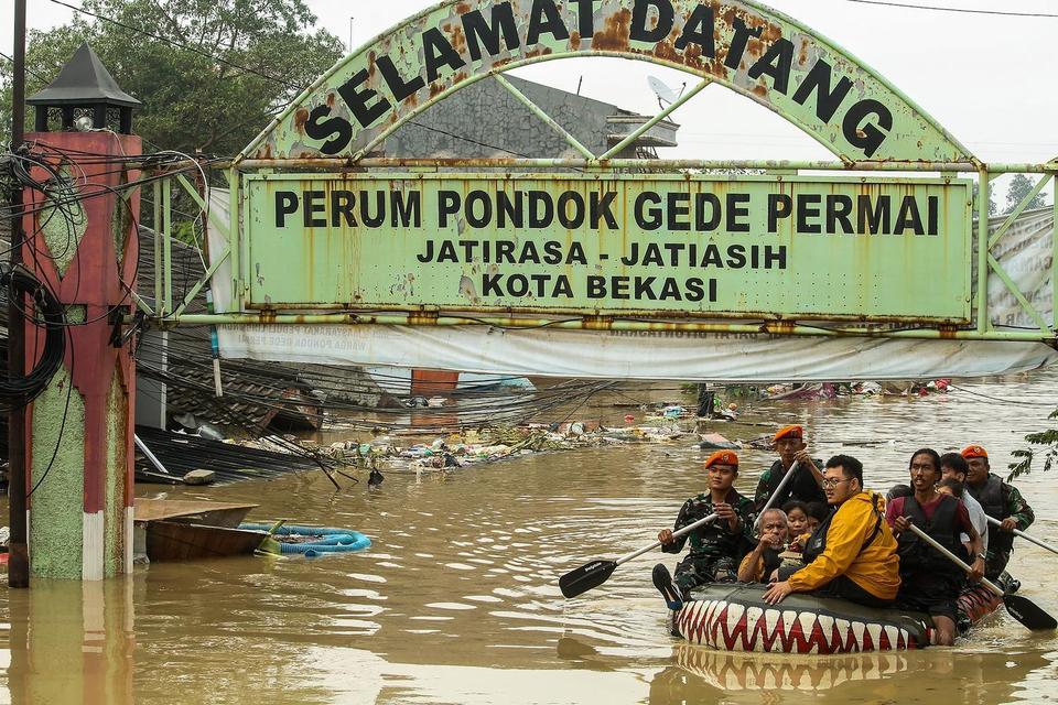 Daftar 20 Titik Banjir di Kota Bekasi, Di Kecamatan Jatiasih Capai 3 Meter - Nasional Katadata.co.id