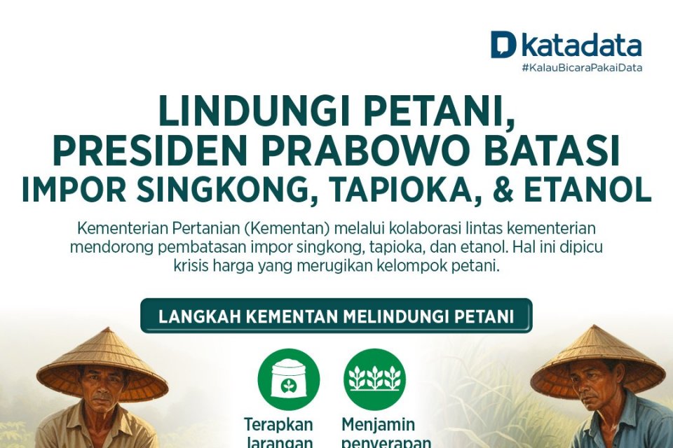 Lindungi Petani, Presiden Prabowo Batasi Impor Singkong, Tapioka ...